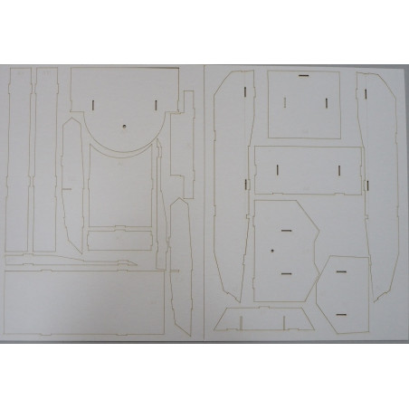 M1 "Abrams" - the US/ Polish main battle tank - a laser cut parts