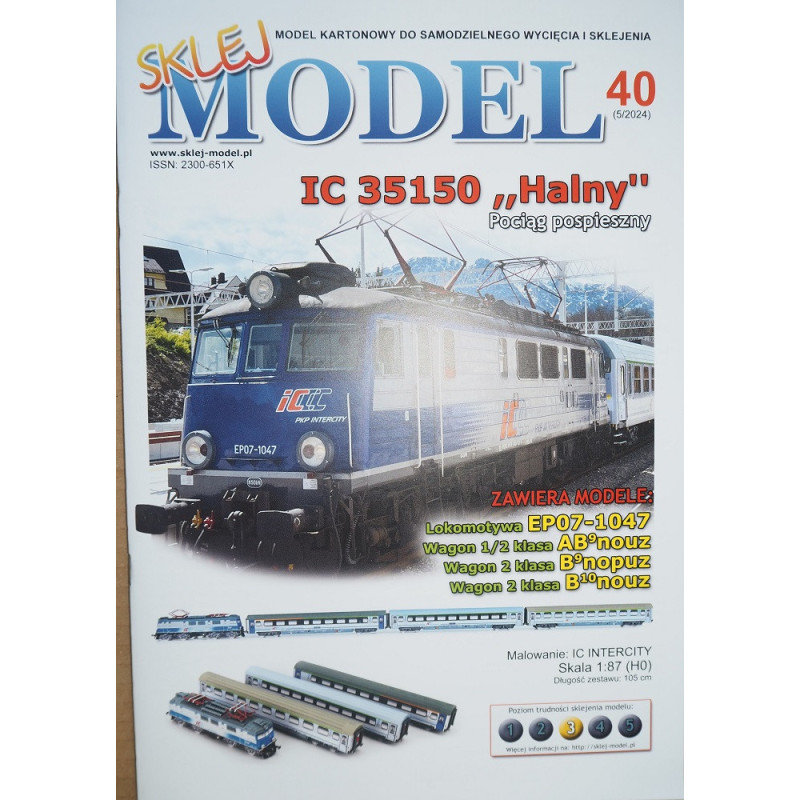 IC 35150 "Halny" - the Polish electric train with wagons