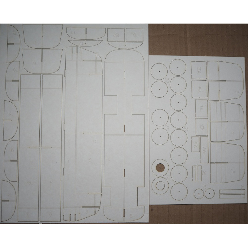 JELCZ 043 "Ogorek" – the Polish bus – the laser cut parts