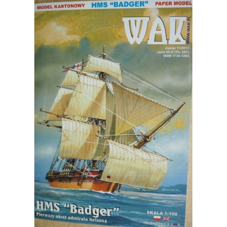 HMS „Badger“ – the Admiral Nelson's first ship (Great Britain) - combat ...